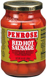 Hot pickled sausage in a jar recipe - Beef appetizers