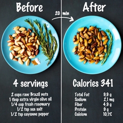 How to roast and salt brazil nuts recipes - Appetizers