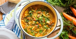 Soup - Italian Minestrone Soup with Pasta and Beans recipes