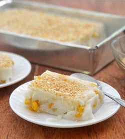Dessert - Maja blanca recipe using glutinous rice flour