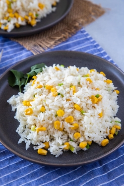 Side dish - Mexican white rice with corn and cheese recipes