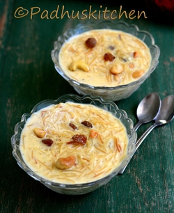 Dessert - Semiya payasam with condensed milk veena's curryworld recipes