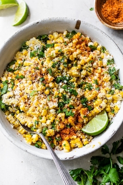 Salads - Mexican style roasted corn with cotija cheese recipes