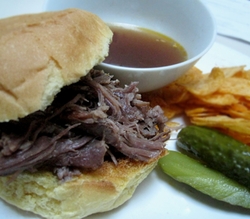 Dinner - French dip sandwich with au jus packet recipes
