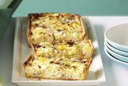 Main - Recipe for leek and blue cheese quiche