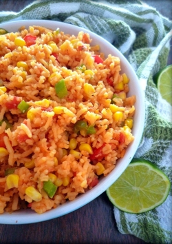 Mexican Rice with Corn recipes - Green pea side dishes