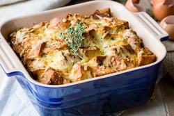 60 mins - Ham and cheese bread and butter pudding recipes
